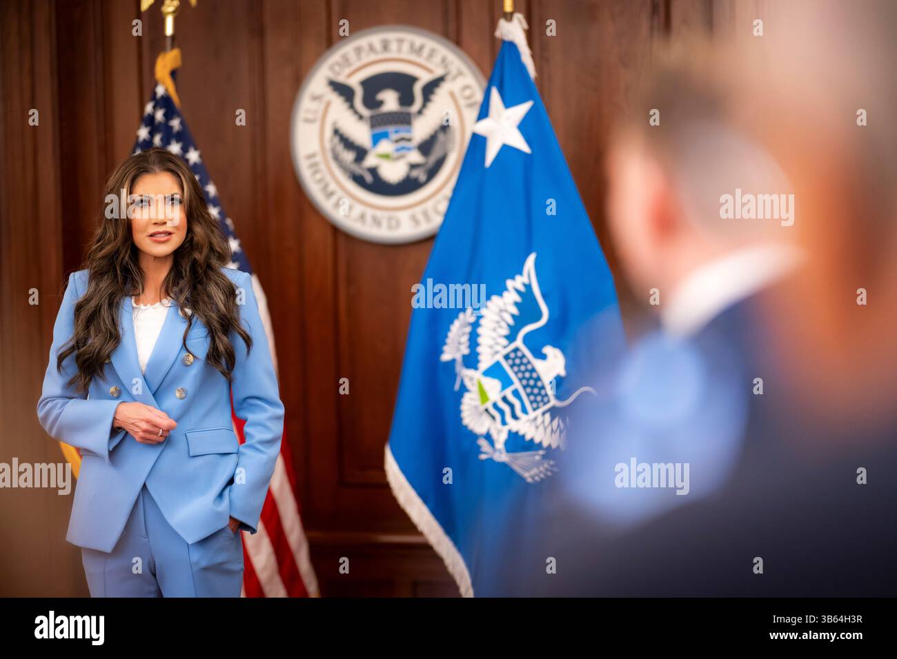 Department of Homeland Security (DHS) Secretary Kristi Noem swears in ...
