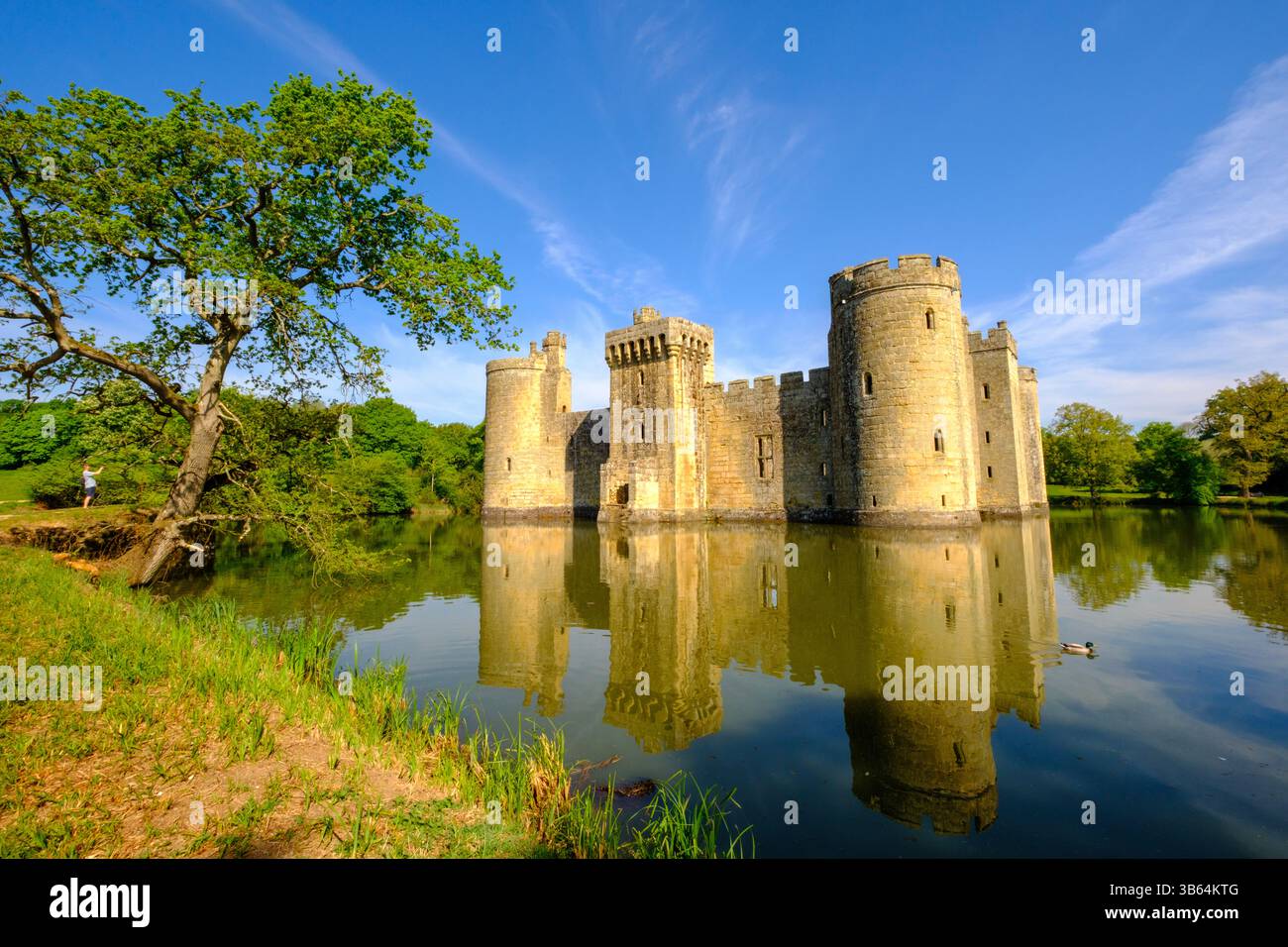 Bodiam Castle, near Robertsbridge, East Sussex, UK Stock Photo - Alamy