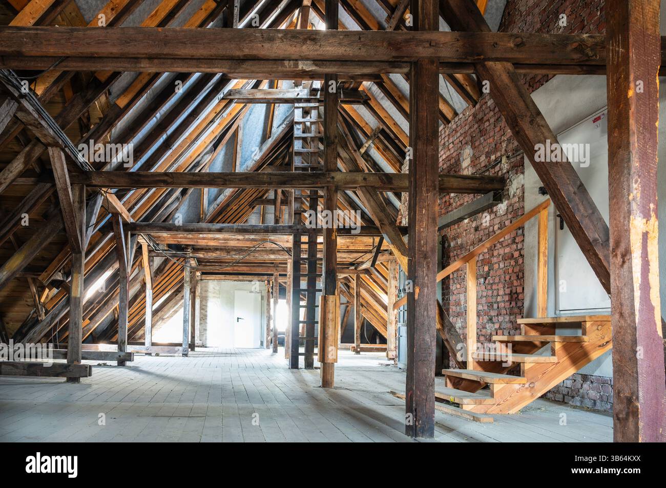 The attic of a house not yet developed Stock Photo - Alamy