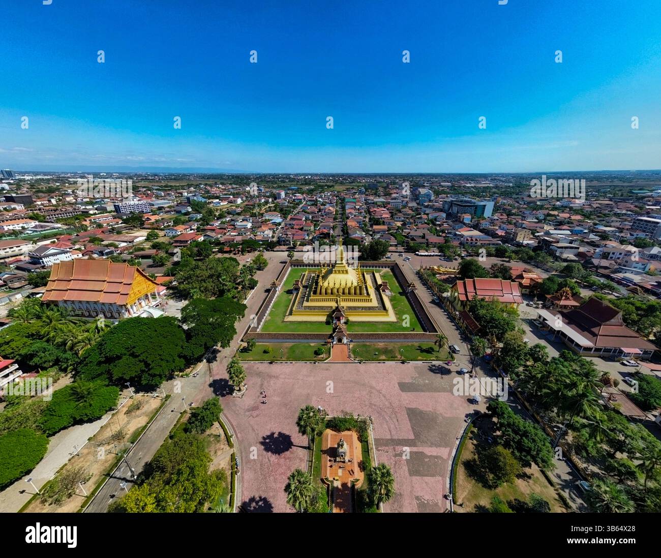Pha That Luang is the golden stupa and national symbol of Laos, a 16th ...