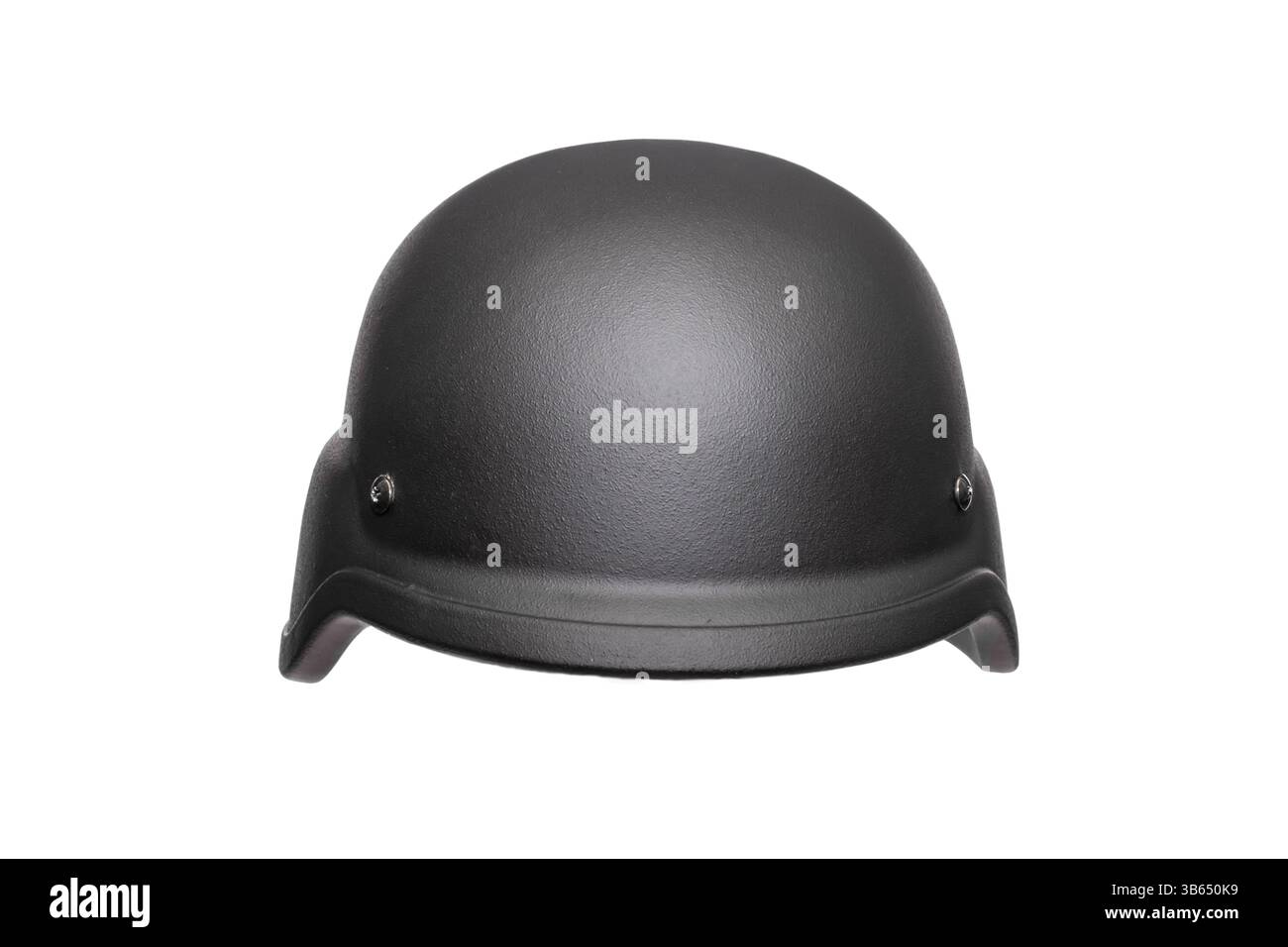 Ballistic protective helmet close-up on white background. Modern army ...