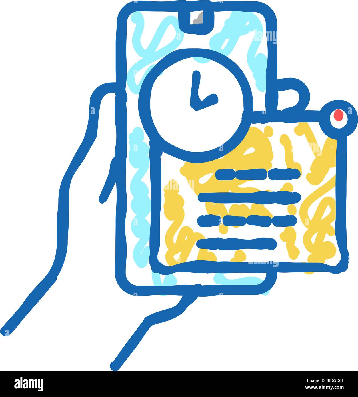 message ephemeral icon doodle illustration Stock Vector Image & Art - Alamy