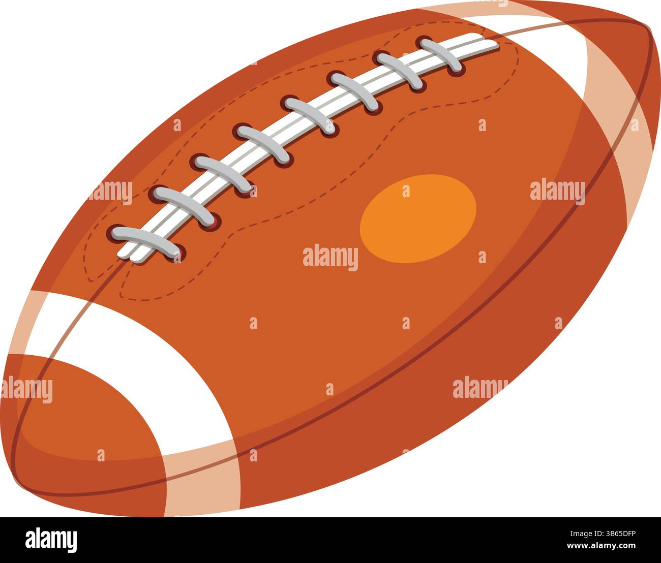 Cartoon Football Icon Isolated on White Background Stock Vector Image ...