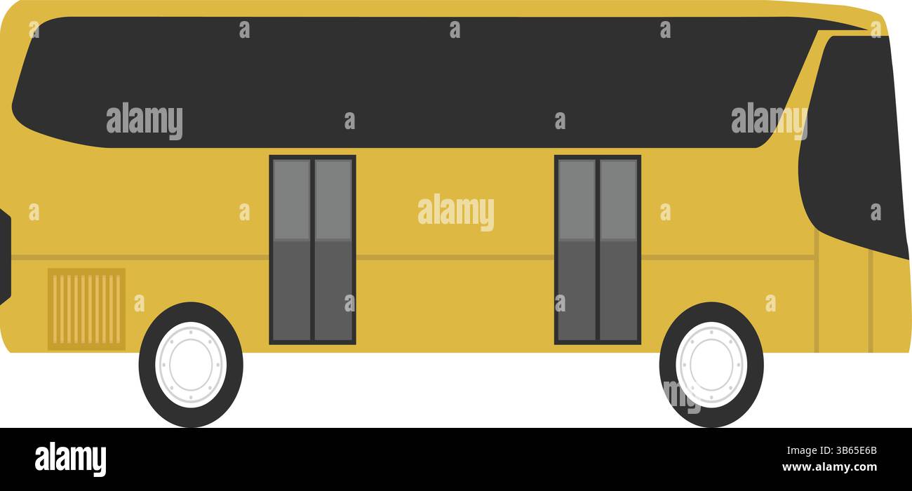 Public transport bus side view Stock Vector Images - Alamy