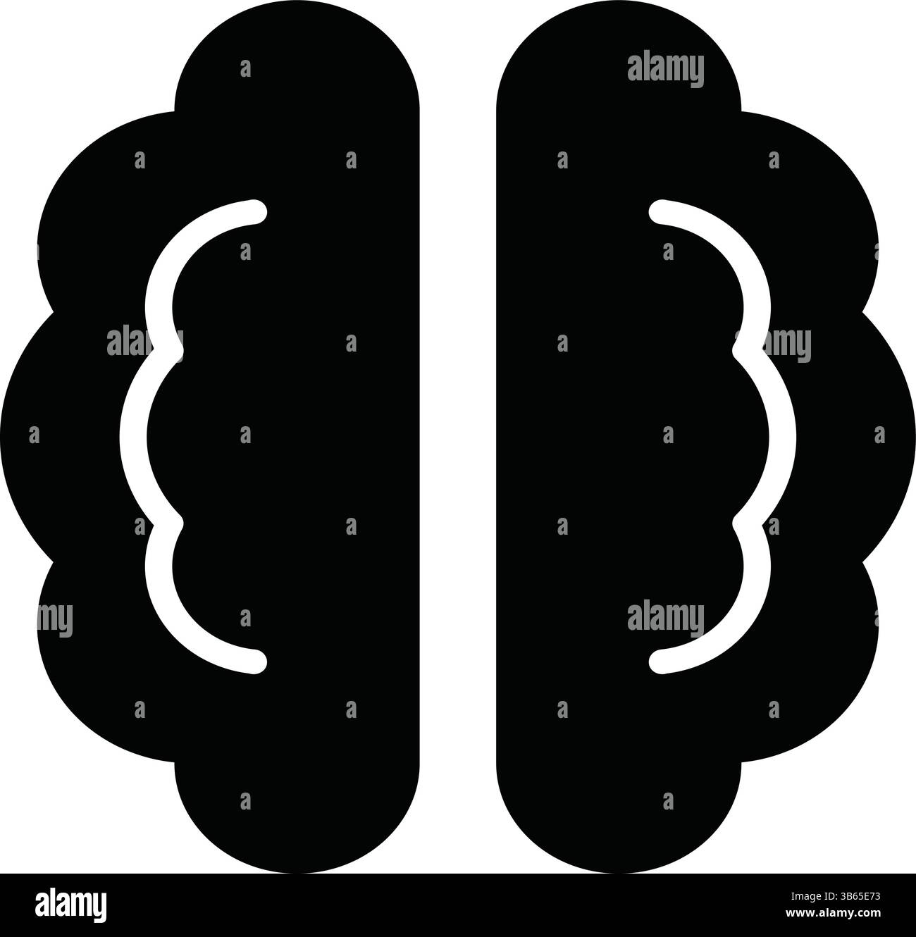 Silhouette of Human Brain Icon Stock Vector Image & Art - Alamy