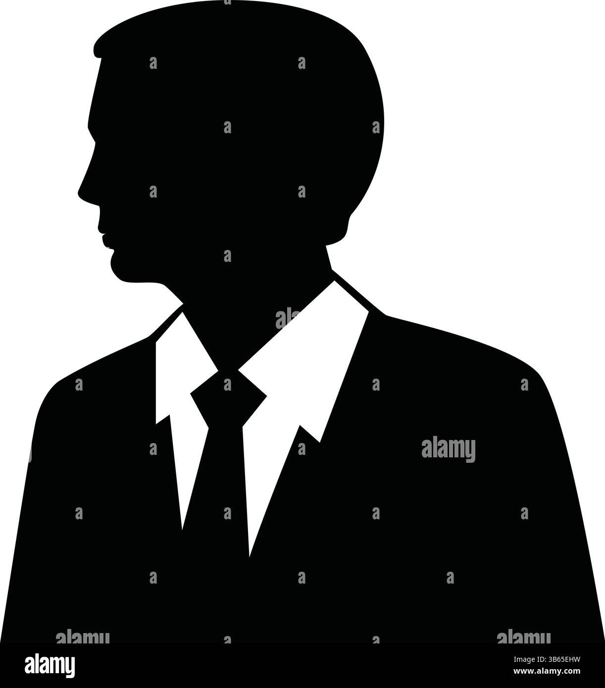 Silhouette of Business Man in Suit Icon Design for Professional Use ...