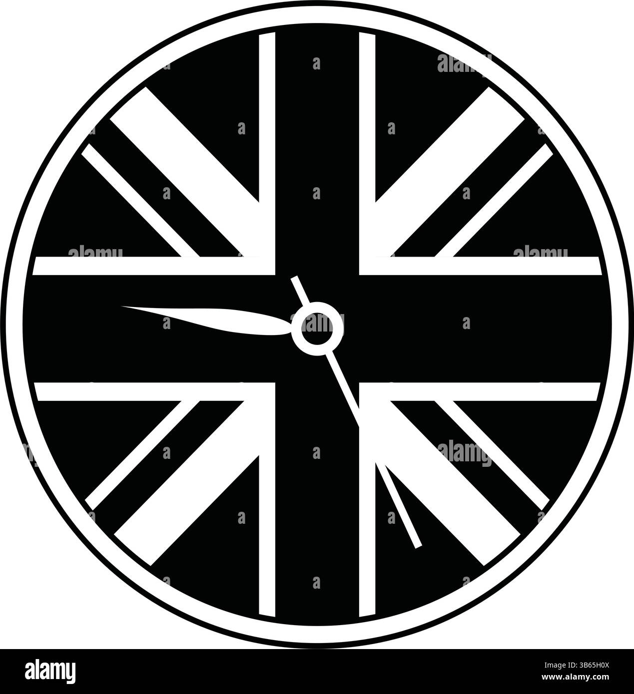 White digital clock Stock Vector Images - Alamy