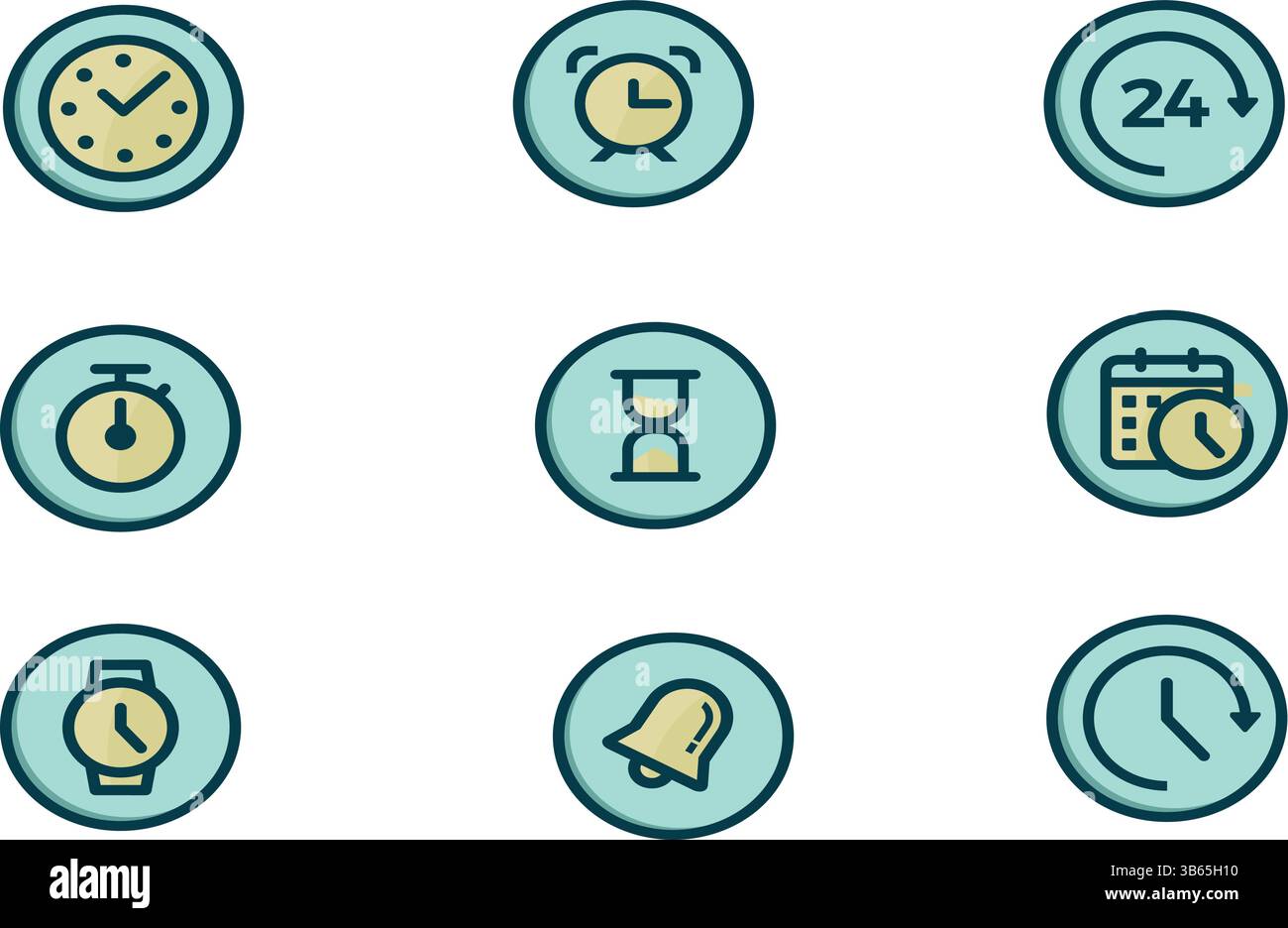 Collection of Time and Clock Icons for Design Use - deadline icons ...
