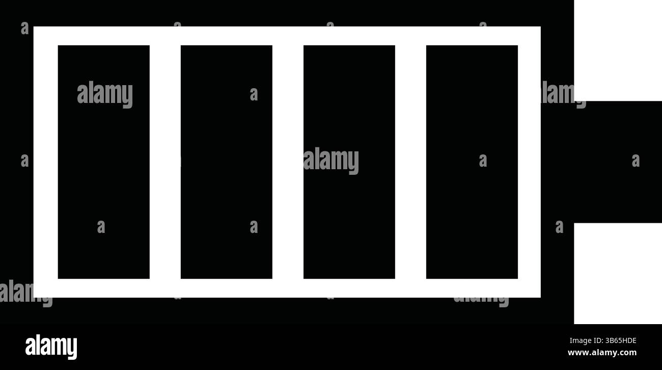 Charging icon black vector Stock Vector Images - Alamy