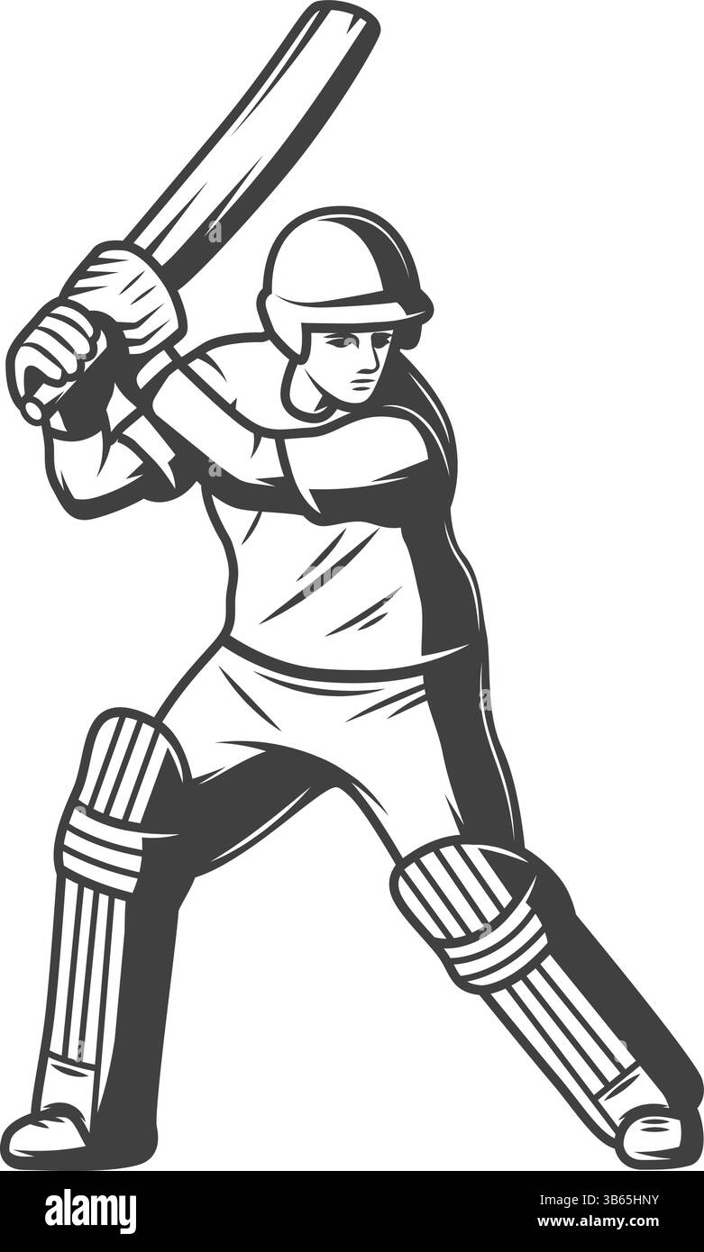 Batsman logo hi-res stock photography and images - Alamy