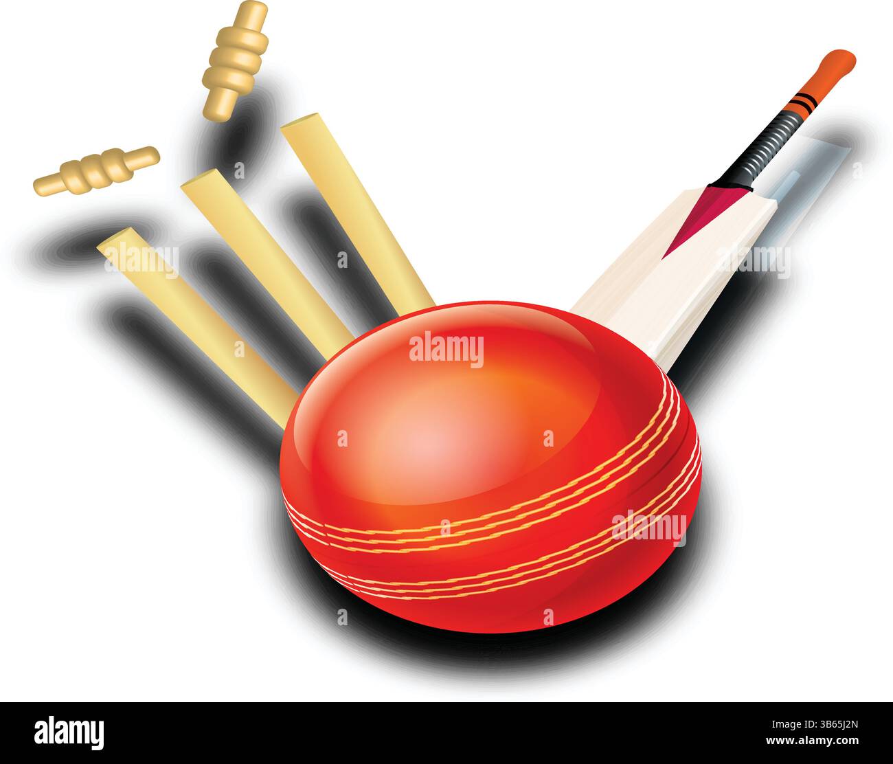 Cricket flight cricket digital art hi-res stock photography and images ...