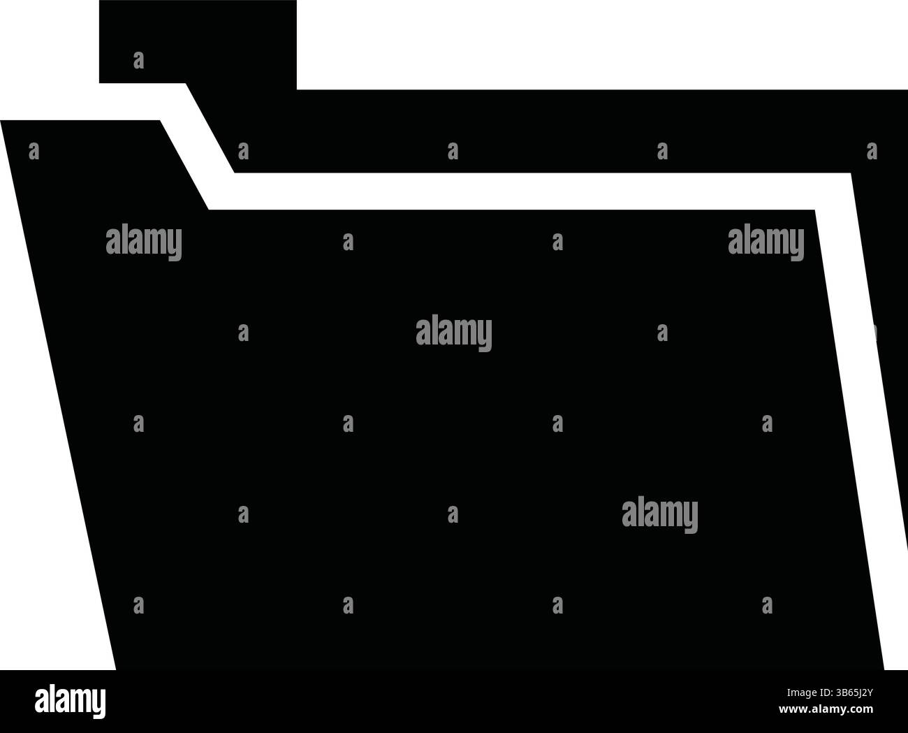 Black and White Abstract Folder Icon Design Stock Vector Image & Art ...