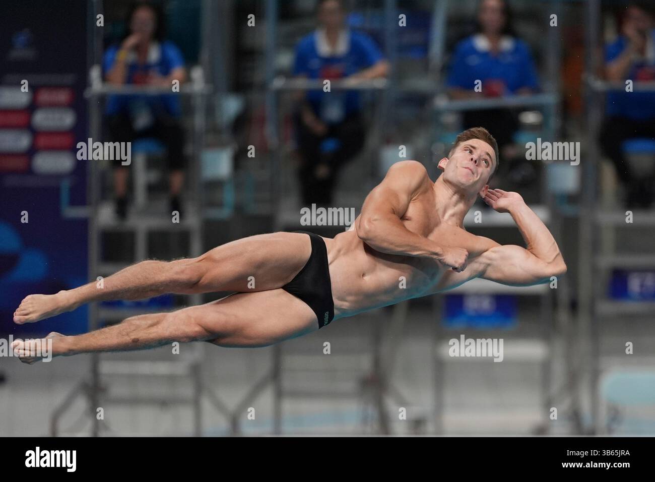 Moritz Wesemann of Germany competes in the Men's 3m Springboard event ...