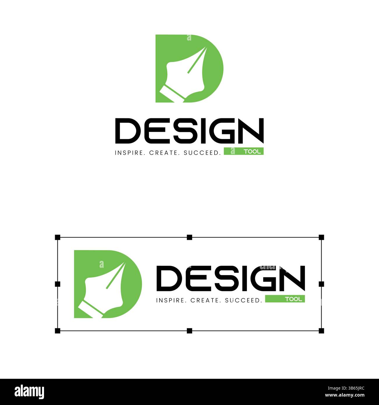 Pen tool logo Stock Vector Images - Alamy