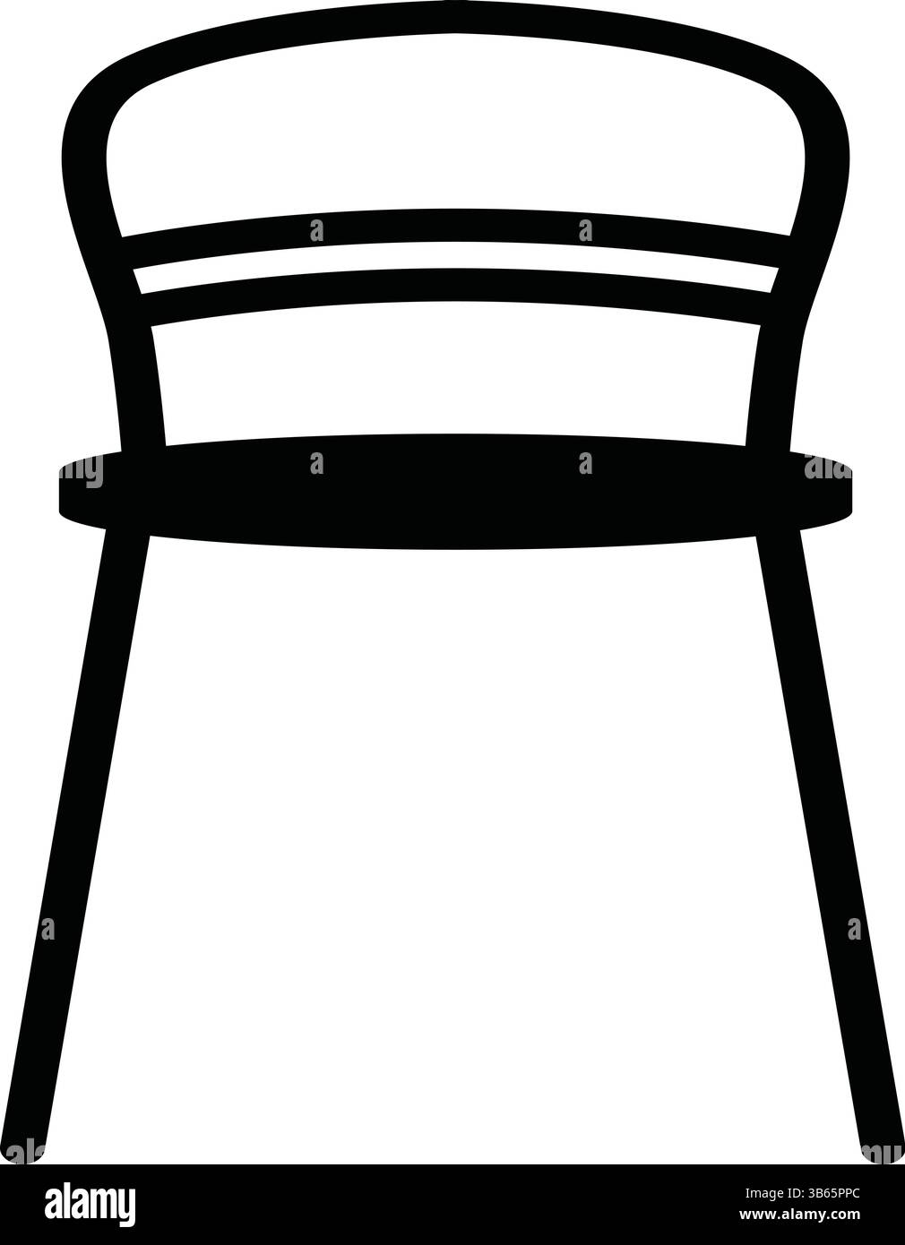 Black Simple Chair Silhouette Icon Stock Vector Image & Art - Alamy