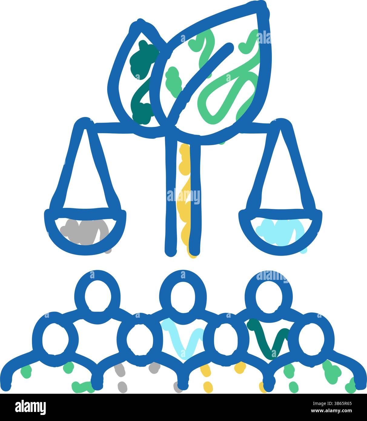 sustainable development icon doodle illustration Stock Vector Image ...