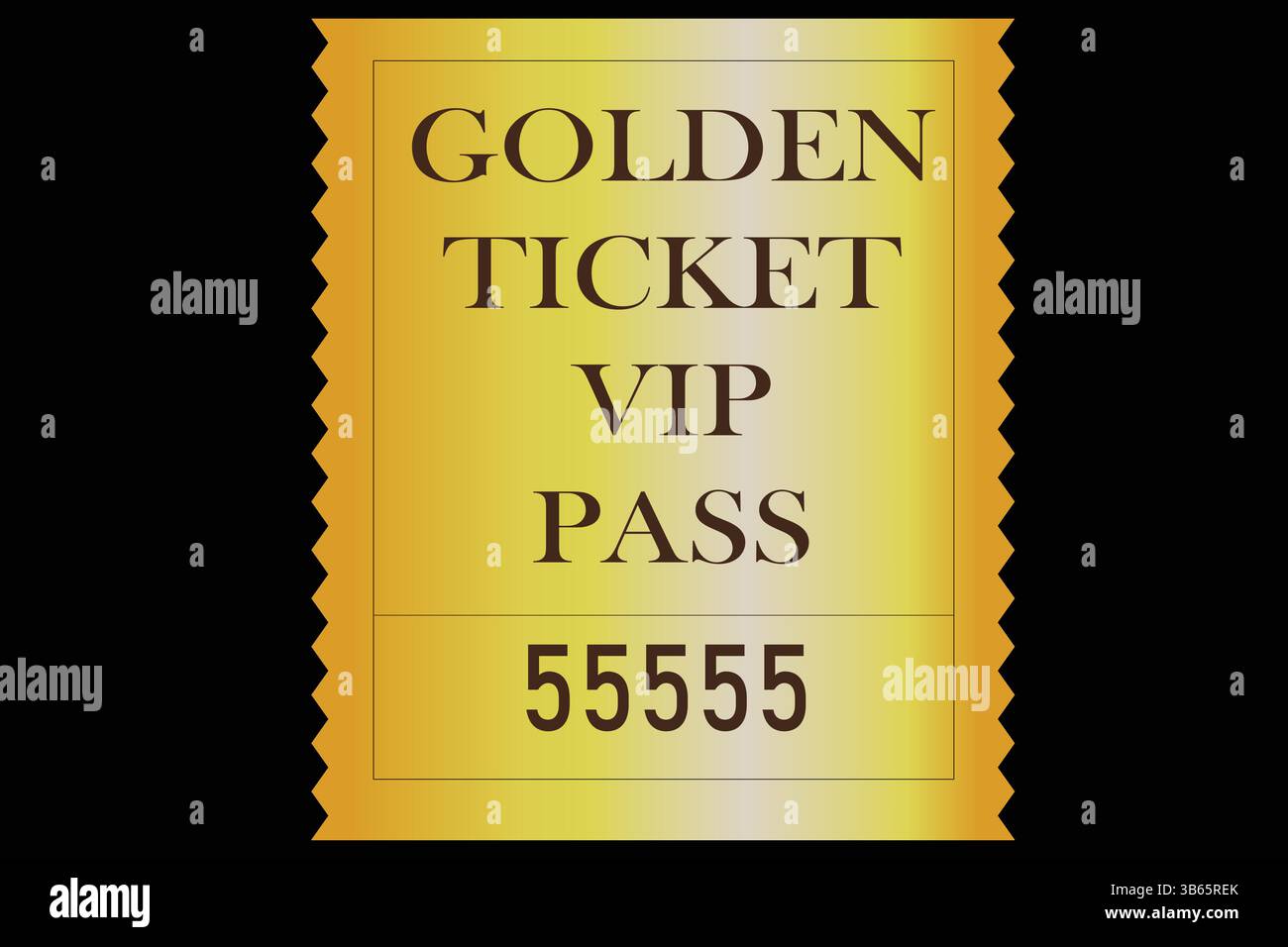 Golden ticket clipart hi-res stock photography and images - Alamy
