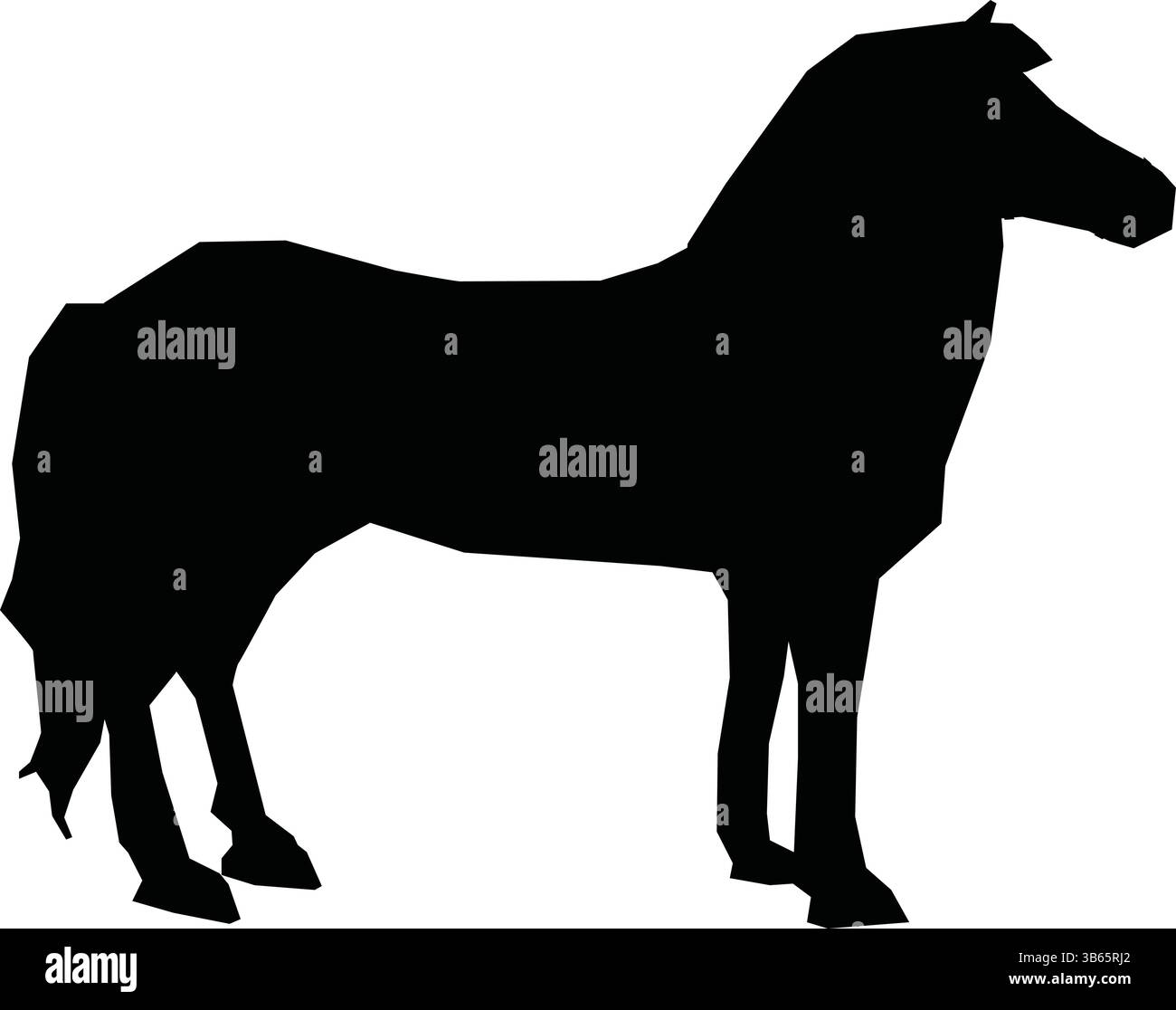 Black Horse Silhouette Icon Vector Stock Vector Image & Art - Alamy