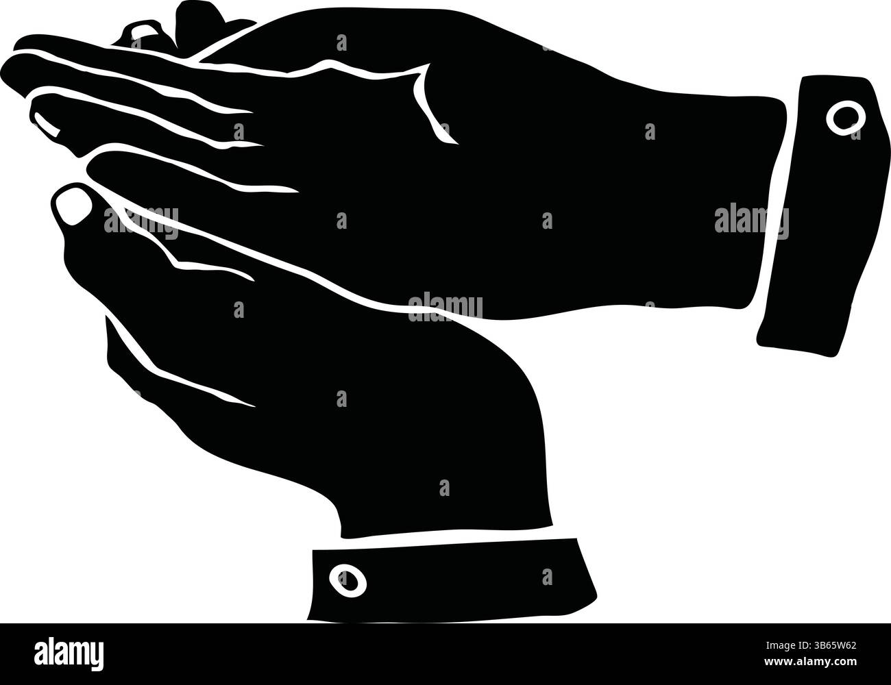 Clapping hands silhouette icon vector black applause gesture, clapping hands, applause icon ...
