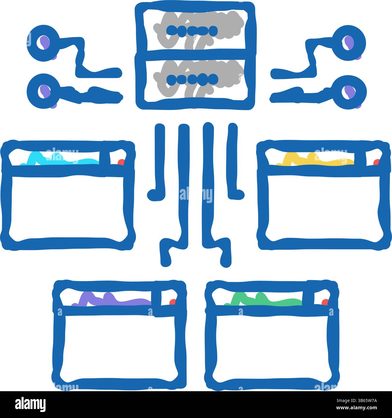 Ad network color icon Cut Out Stock Images & Pictures - Alamy