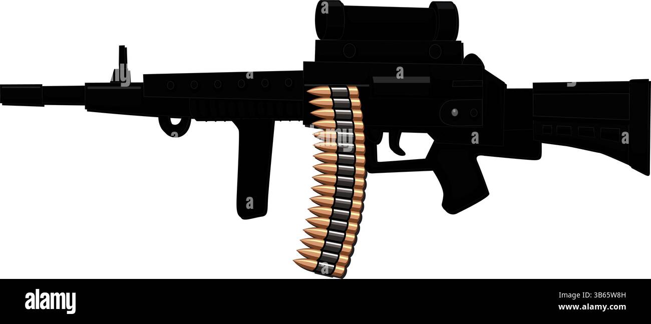 Soldier rifle on shooting Stock Vector Images - Alamy