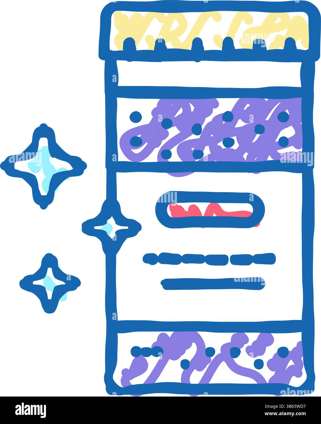 chemical powder for resin art icon doodle illustration Stock Vector ...