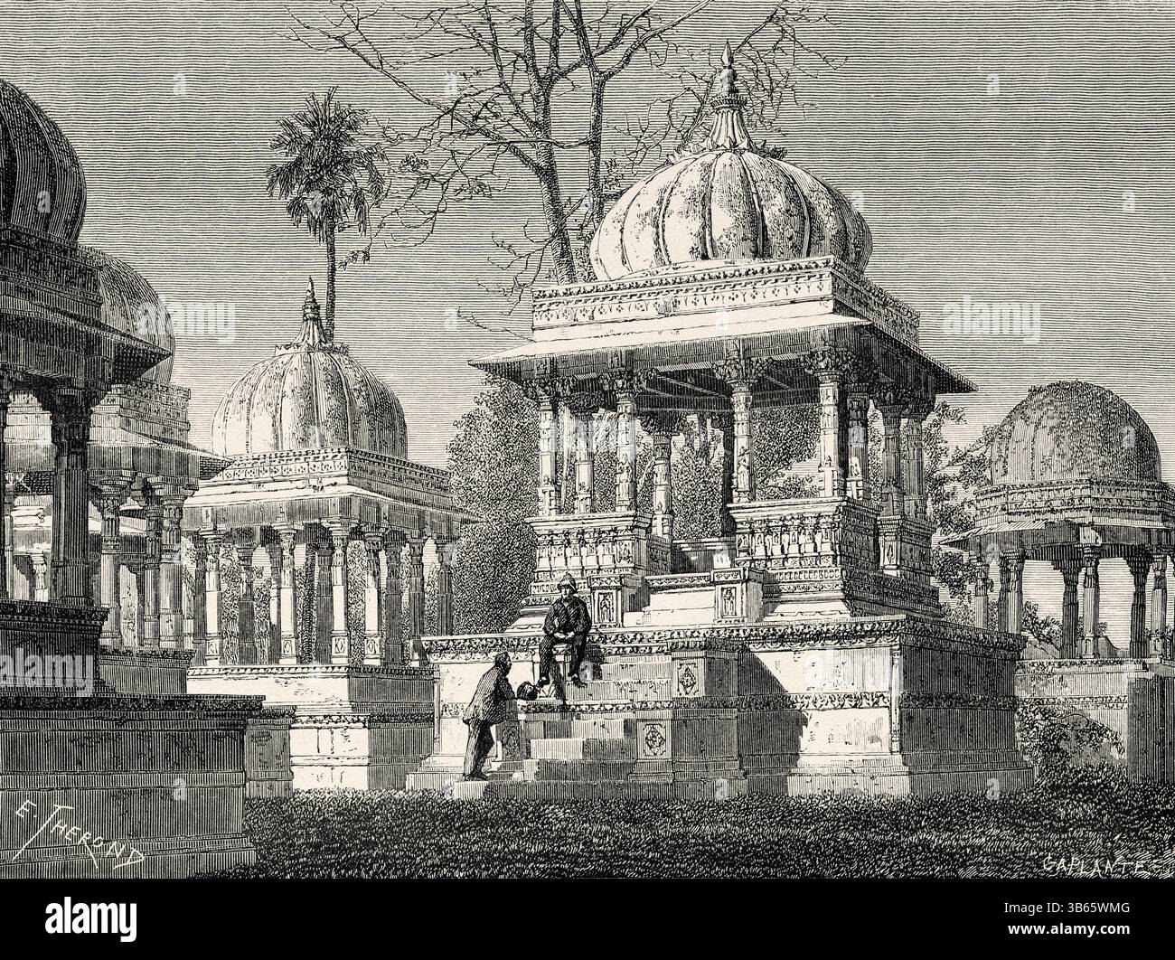 Ahar cenotaphs, tombs of the royal Mewar family, Udaipur. Rajasthan ...
