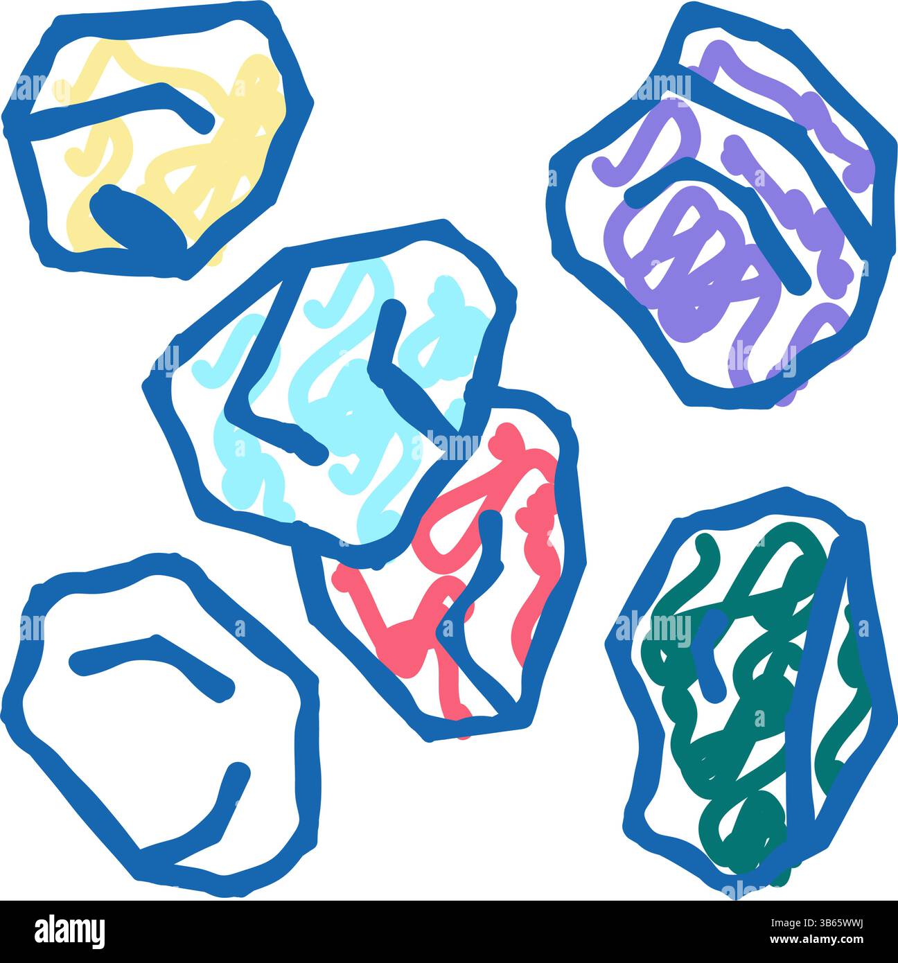 stones resin art icon doodle illustration Stock Vector Image & Art - Alamy