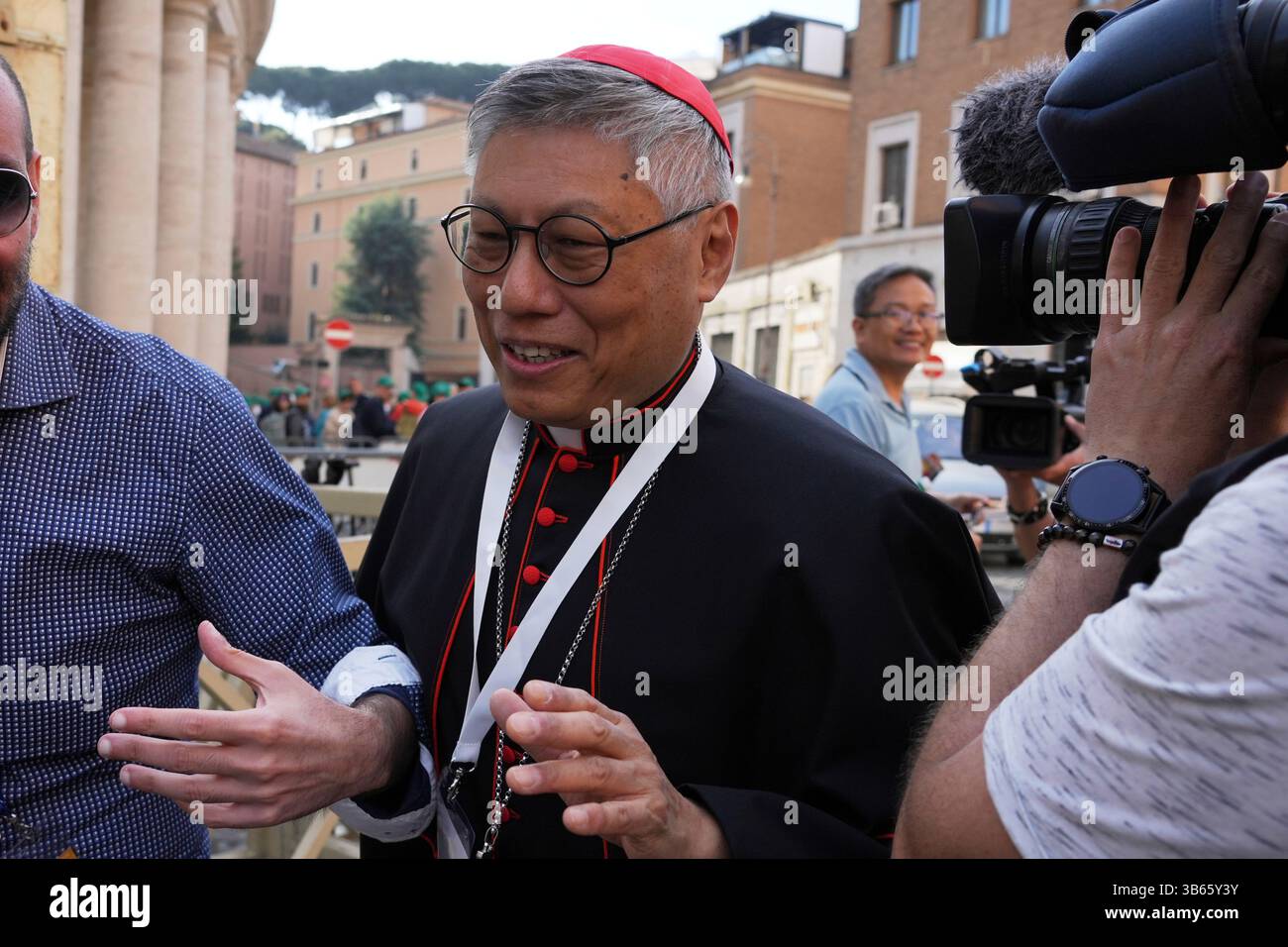 Cardinal Stephen Chow Sau-yan arrives at the Vatican, Saturday, May 3 ...