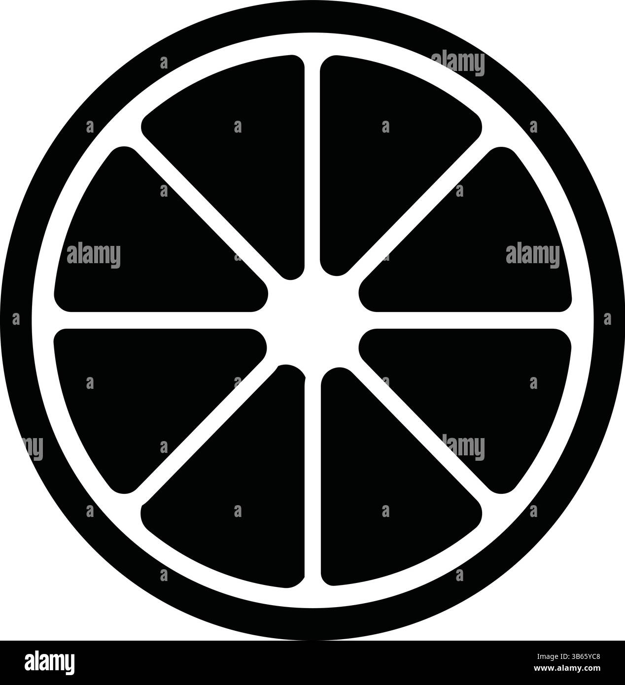 Orange fruit line drawing Stock Vector Images - Alamy