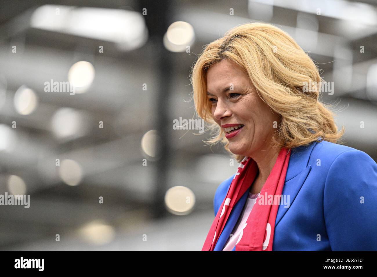 03 May 2025, Lower Saxony, Hanover: Bundestag President Julia Klöckner (CDU) stands at the ...