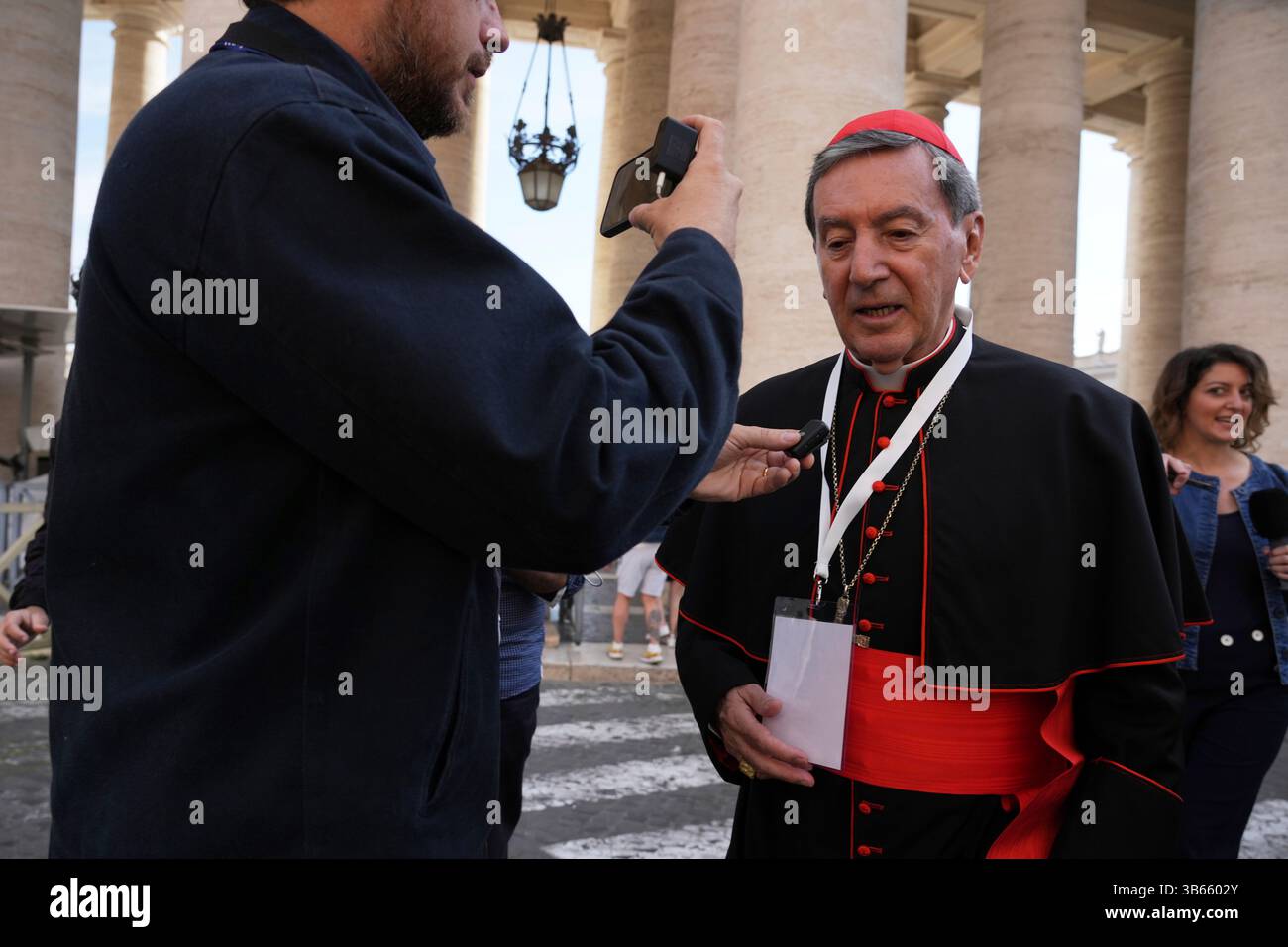 Cardinal Ruben Salazar Gomez arrives at the Vatican, Saturday, May 3 ...