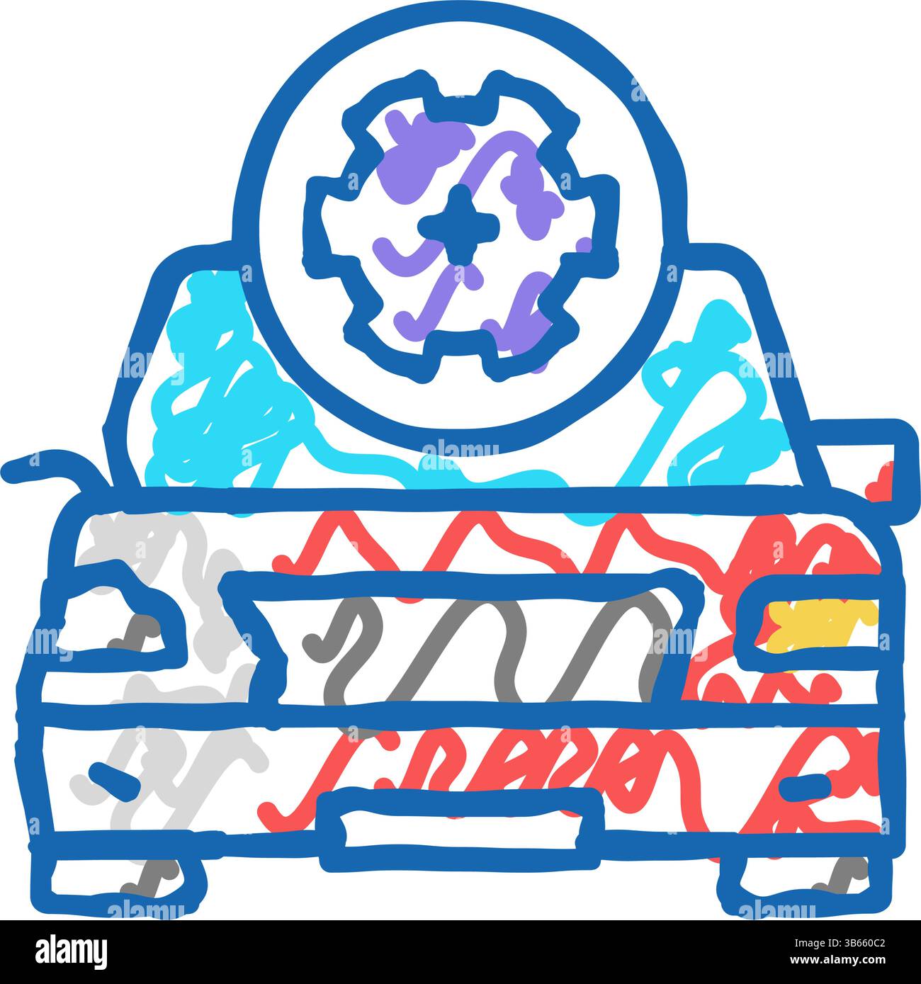 body damage repair icon doodle illustration Stock Vector Image & Art ...