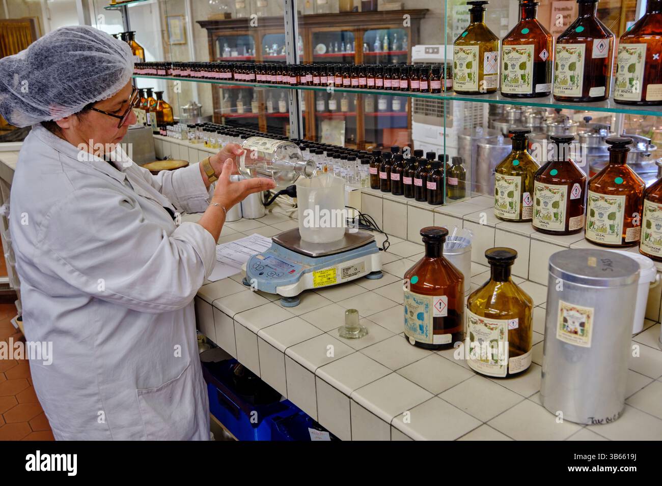 France, Alpes-Maritimes, Grasse, Galimard Perfume Museum Factory, the ...