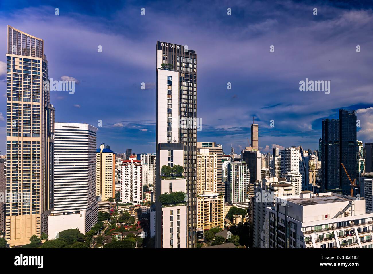 Bangkok high rise city centre skyline landscape, Thailand Stock Photo - Alamy