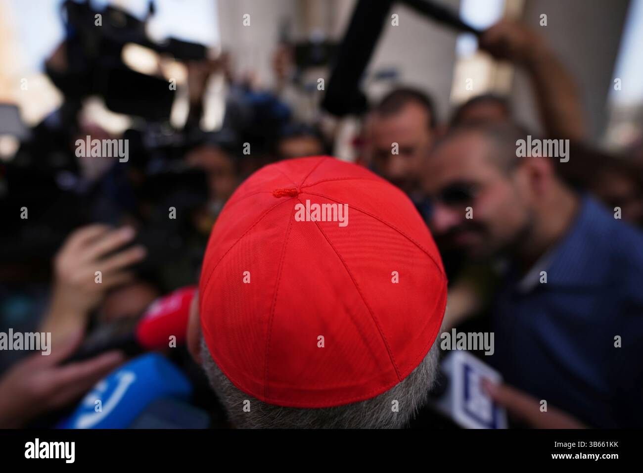 Cardinal Cardinal Jean-Paul Vesco arrives at the Vatican, Saturday, May ...