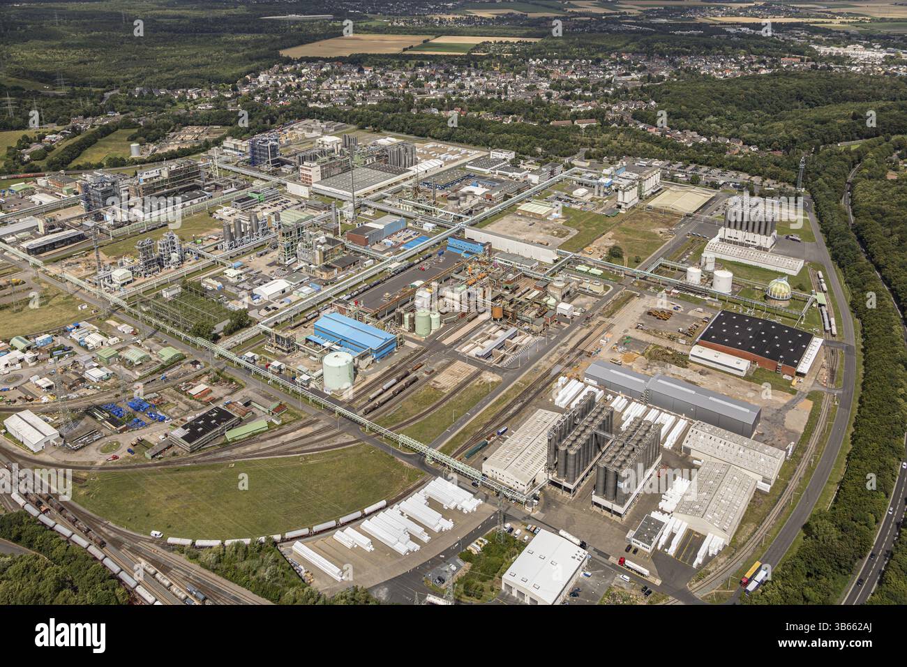 The Huerth Knapsack industrial estate is characterised by a large ...