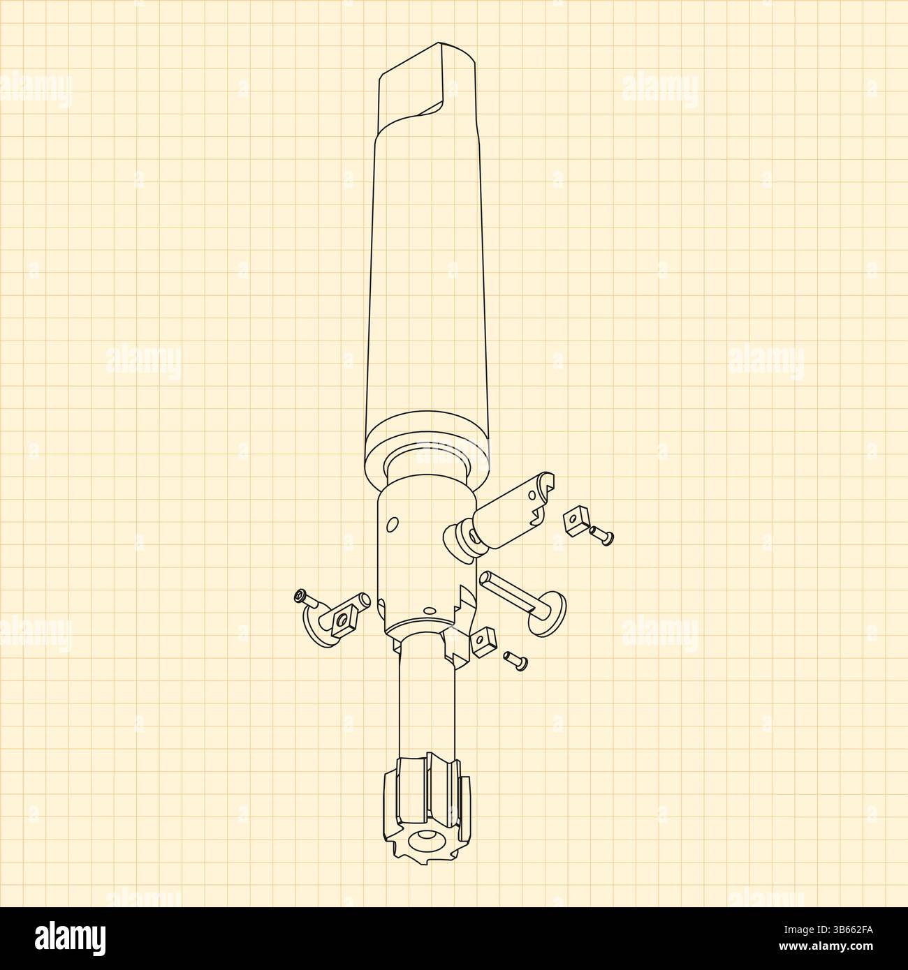 Mechanical engineering drawings. Tap tools, borer. Technical Design ...