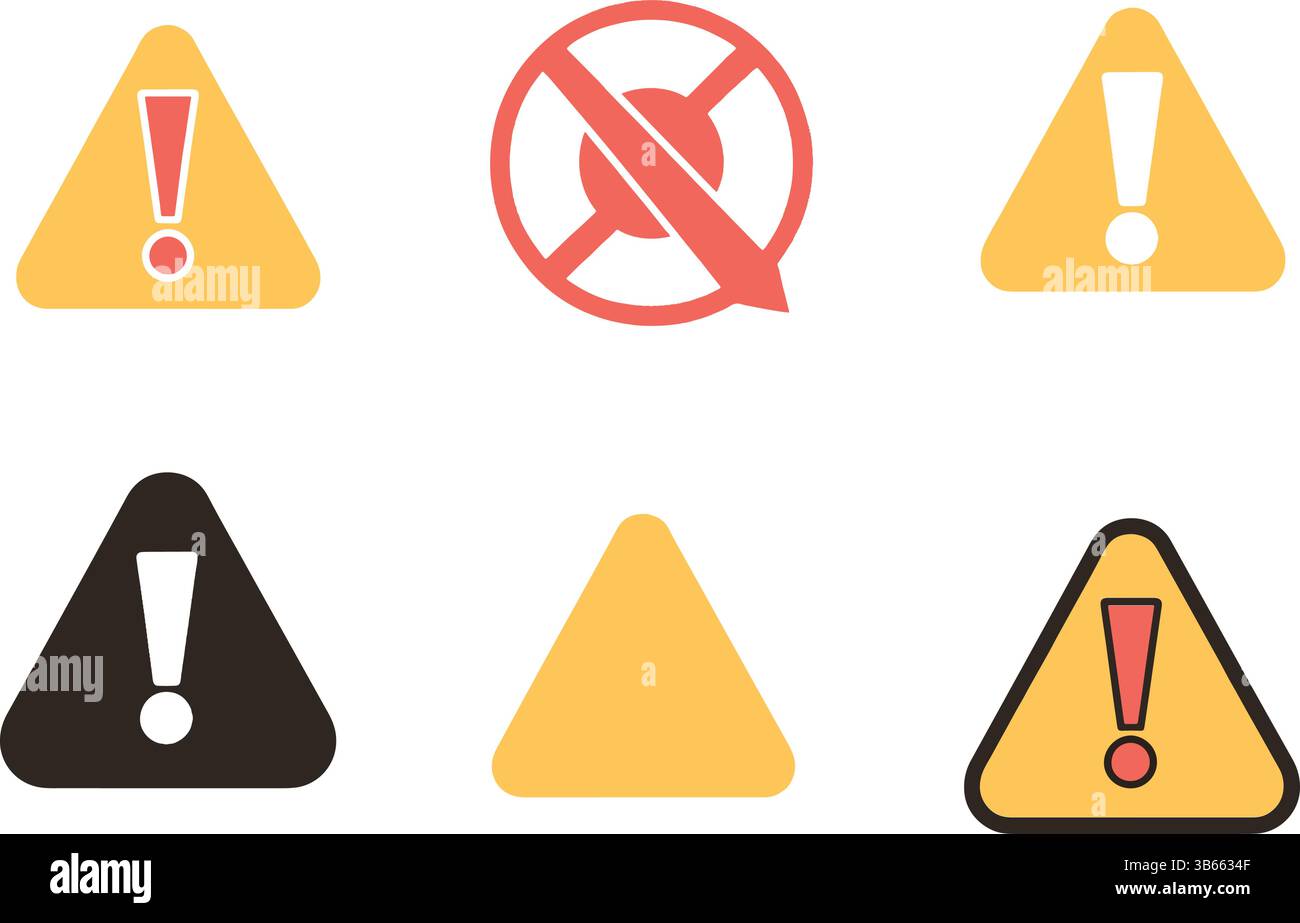 Cautionary symbols Stock Vector Images - Alamy