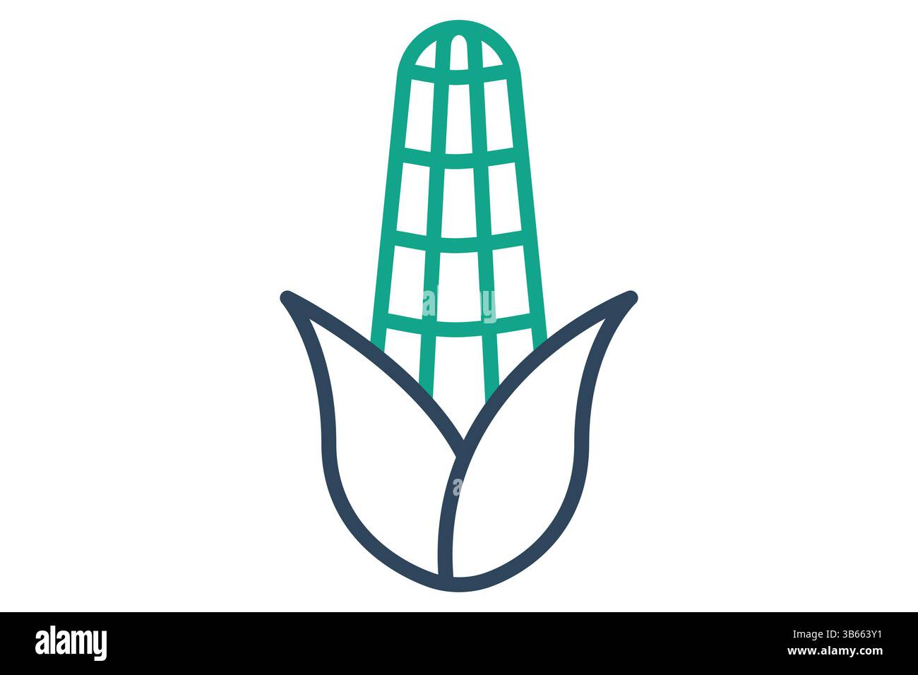 Corn icon. line icon style. icon related major global crop. agriculture ...
