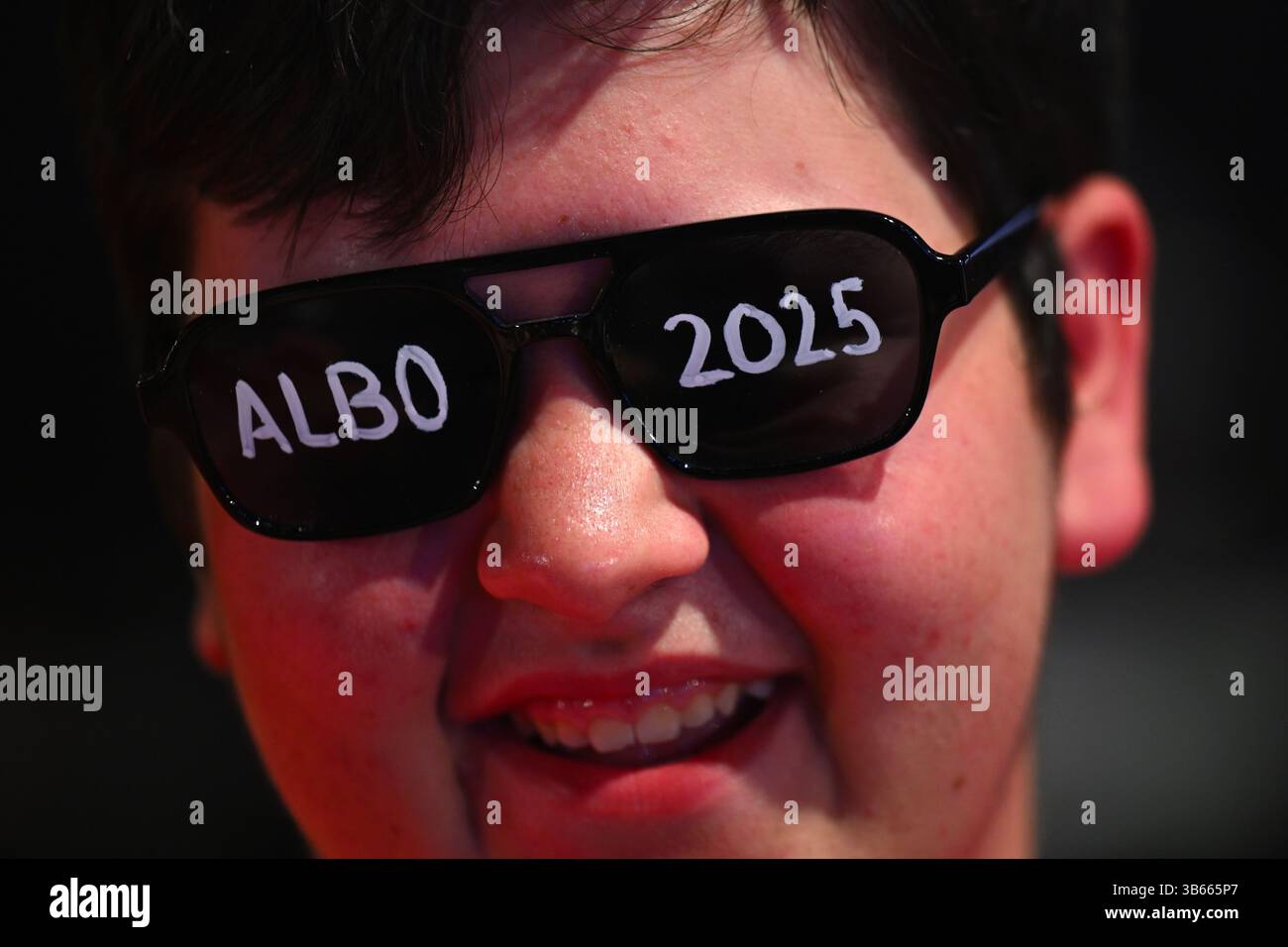 Sydney, Australia. 03rd May, 2025. Labor volunteer Oscar Thompson poses ...