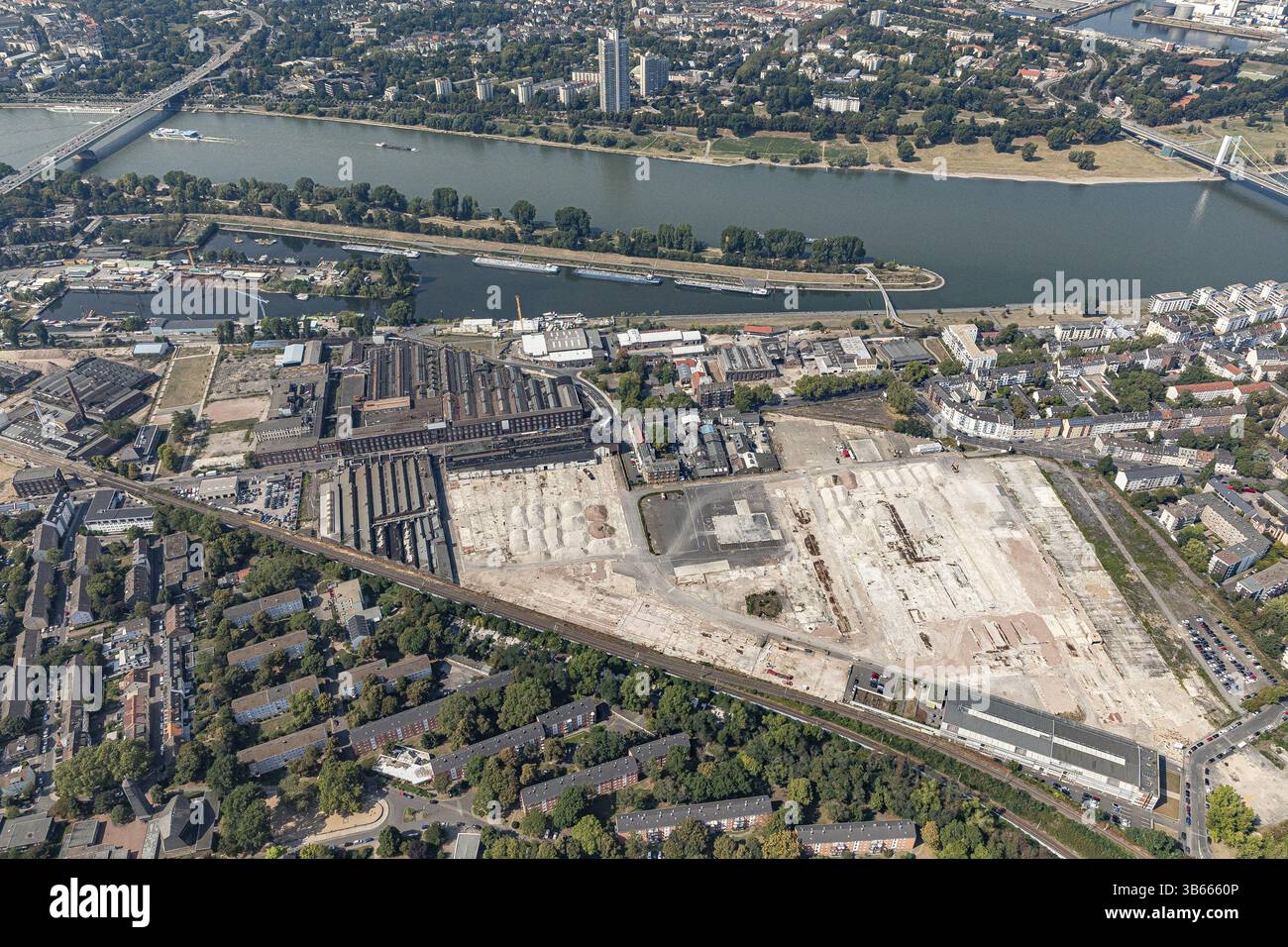 The area around the Deutz gas engine factory in the south of Cologne ...