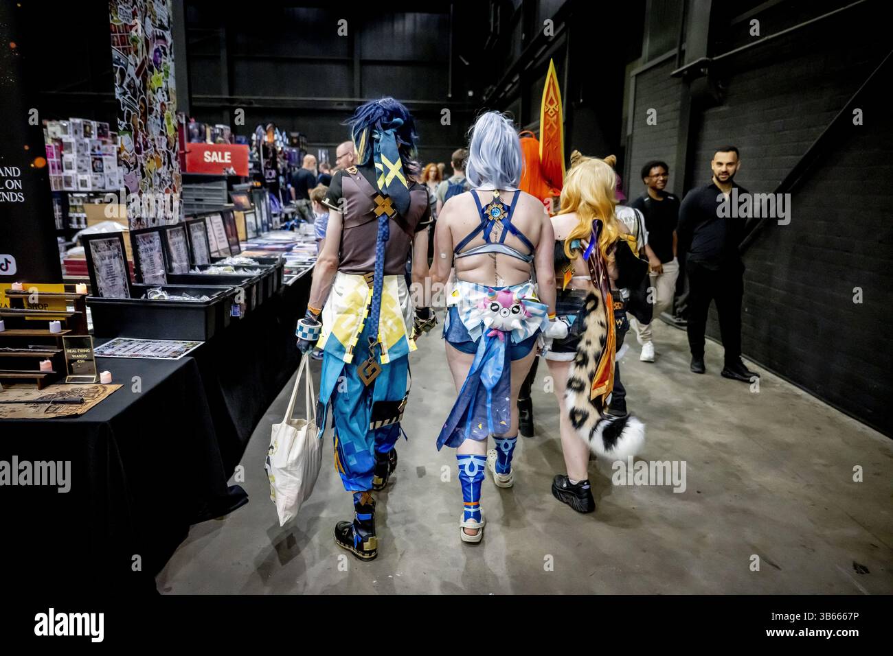DEN BOSCH - Visitors during Comic Con Holland in the Brabanthallen ...