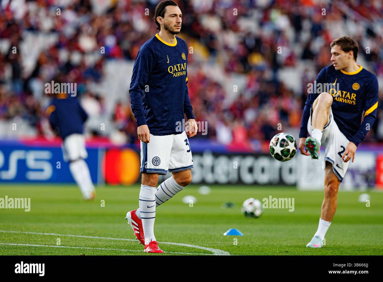 Barcelona, Spain - 04 30 2025: Matteo Darmian seen during UEFA ...