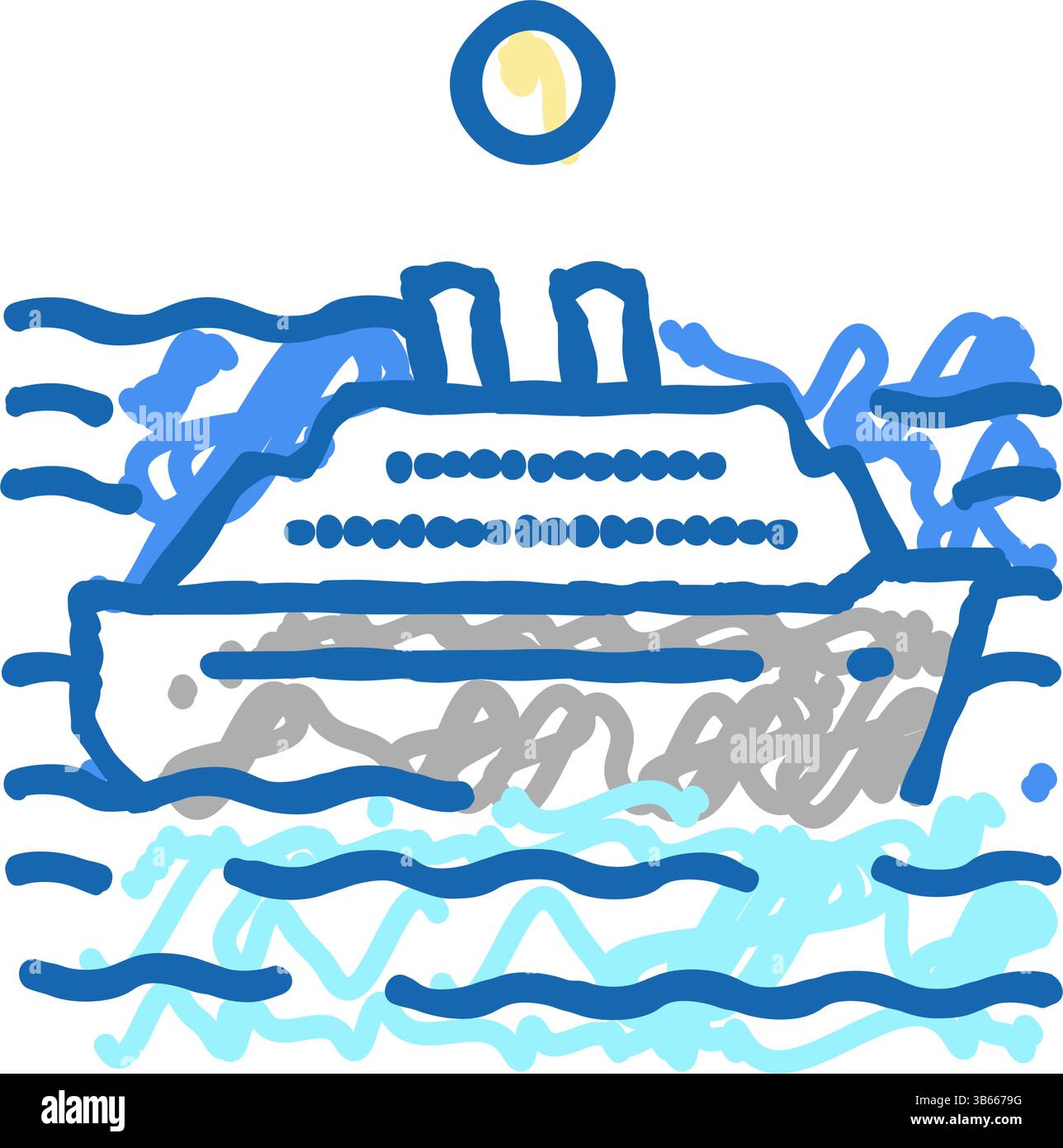 open ocean icon doodle illustration Stock Vector Image & Art - Alamy