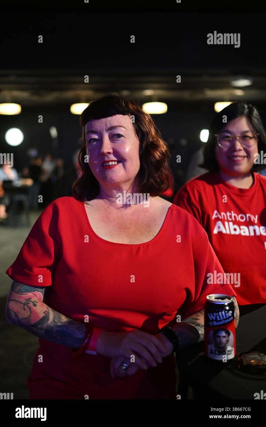 Sydney, Australia. 03rd May, 2025. Labor volunteer Sabrina Sharp poses ...