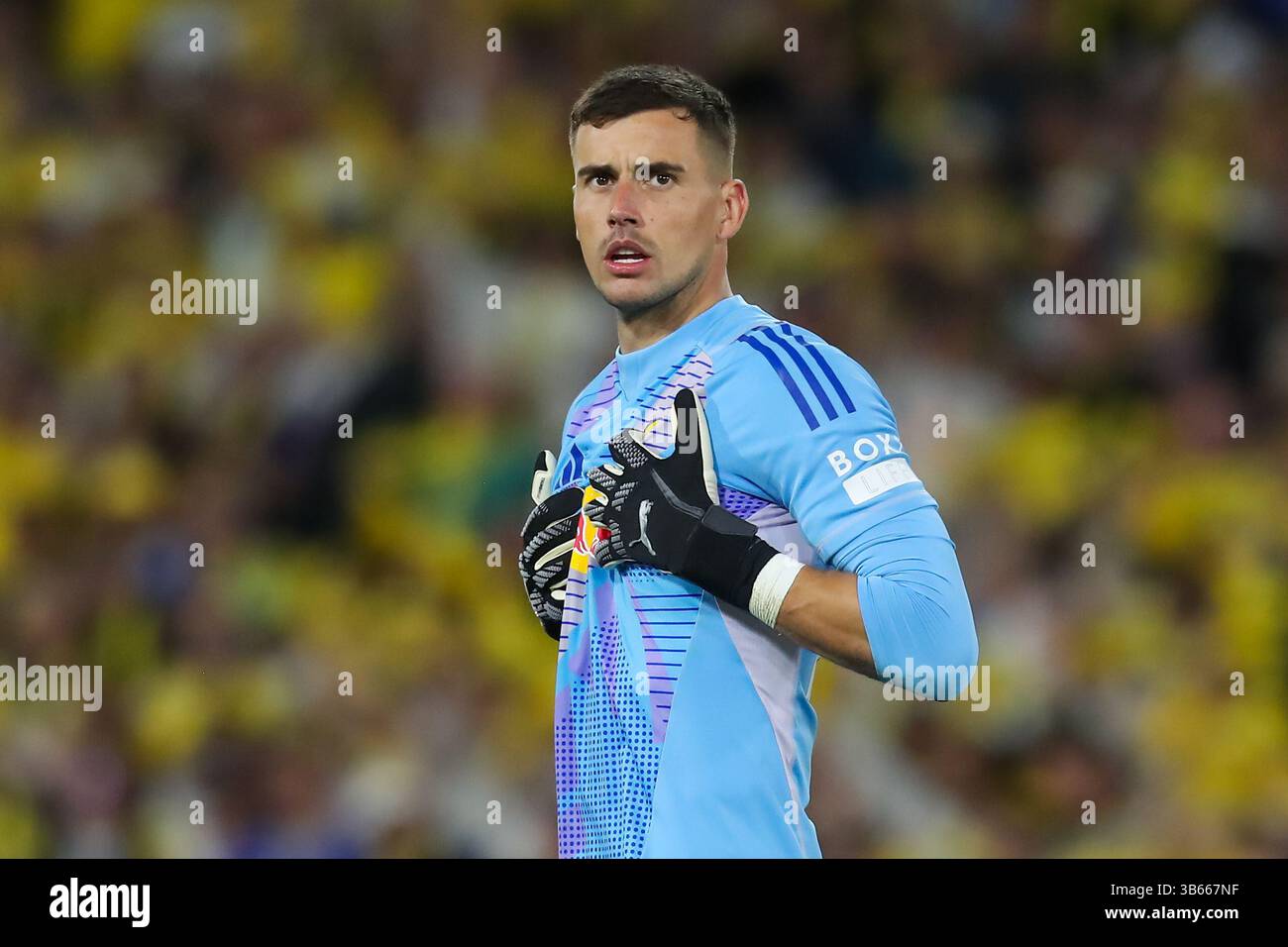 Leeds, UK. 28th Apr, 2025. Karl Darlow of Leeds United during the Leeds ...