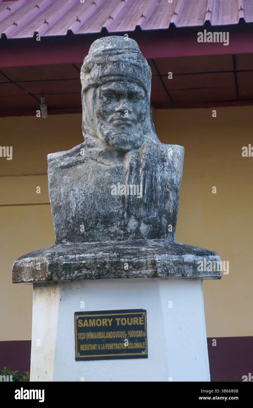 Bust of Samory Toure, founder and leader of Wassoulou Empire of West ...