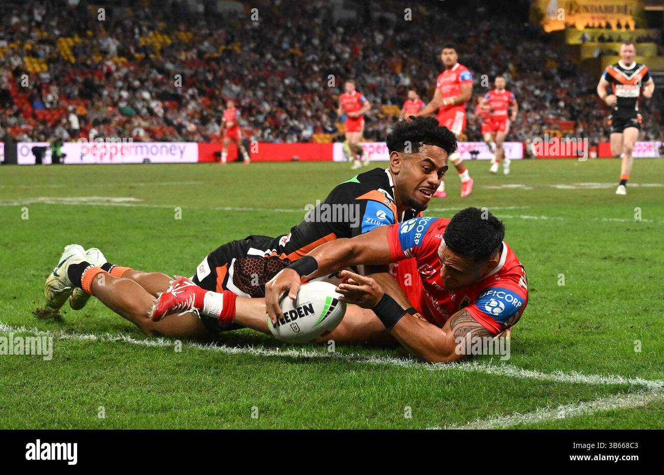Brisbane, Australia. 03rd May, 2025. Valentine Holmes of the Dragons ...