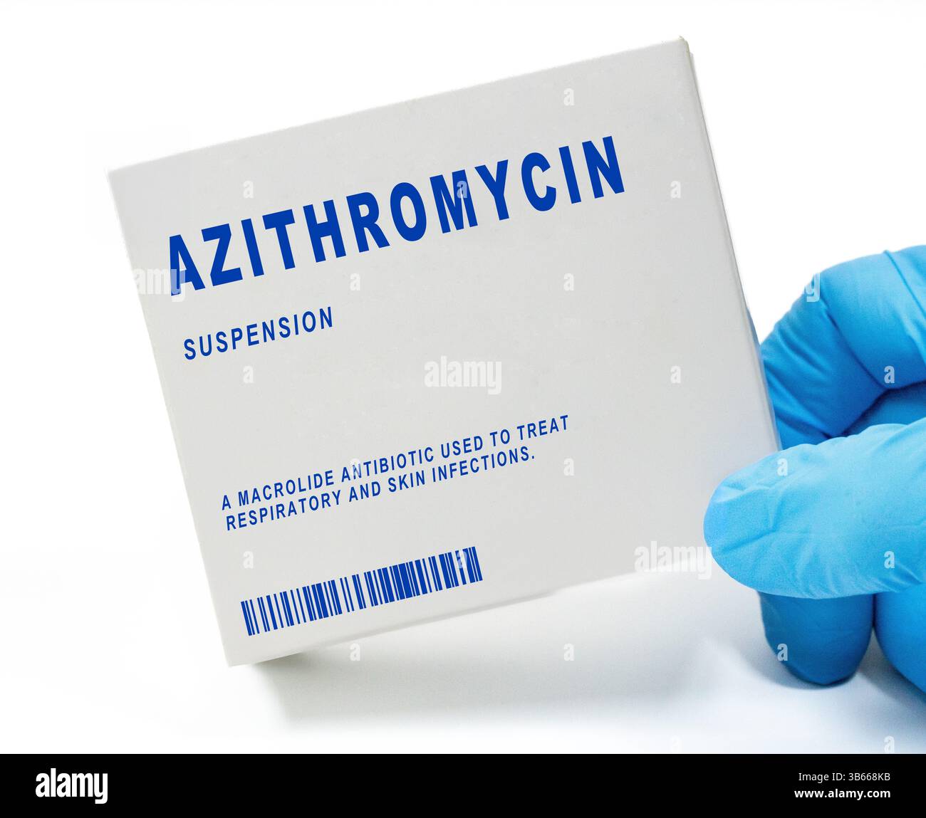 Azithromycin suspension. An antibiotic used to treat various bacterial ...